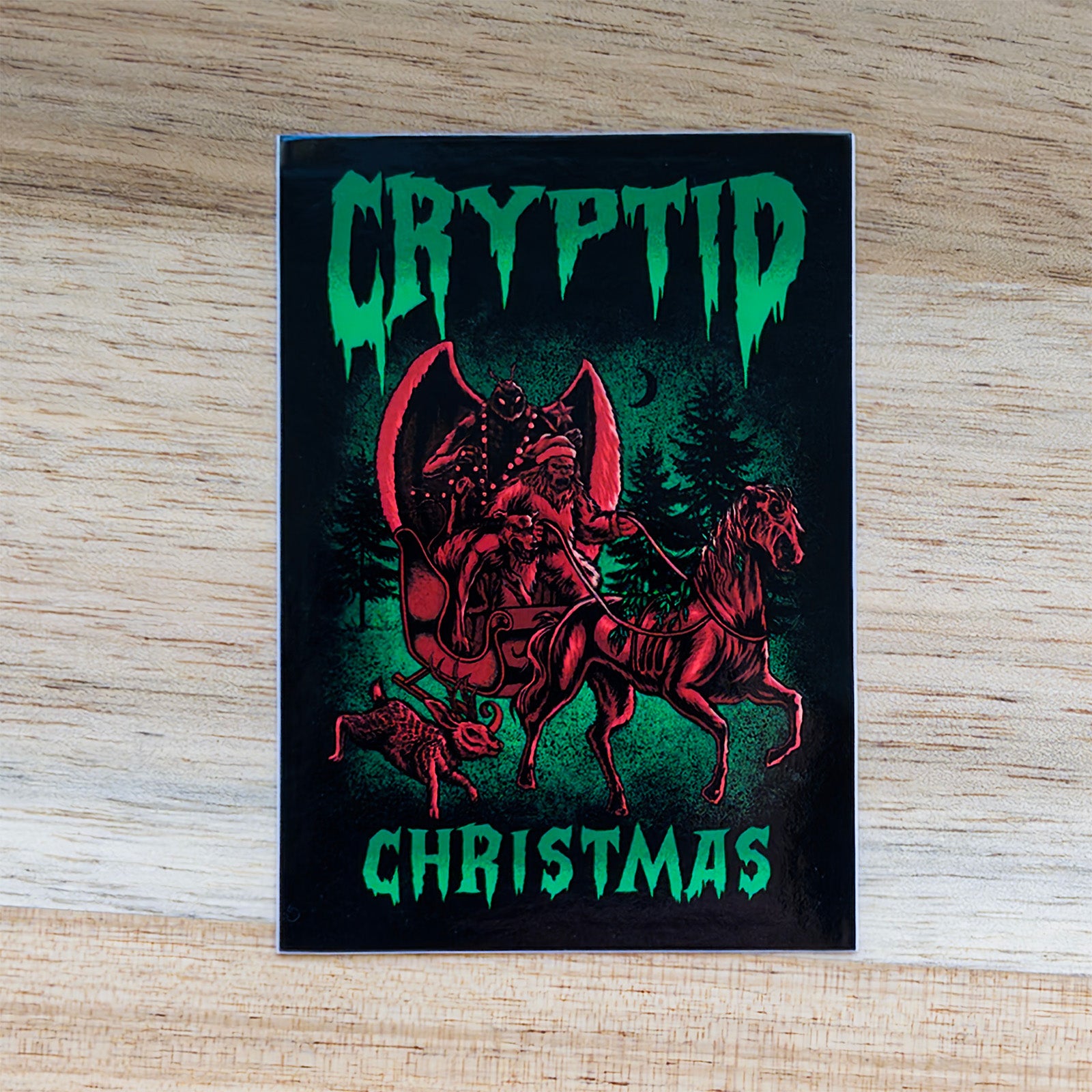 Cryptid Christmas - Sticker – Hexes and Horses
